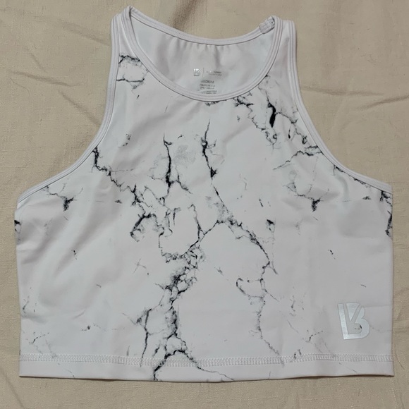 Buffbunny Collection | Tops | Buffbunny White Marble Crop Top | Poshmark